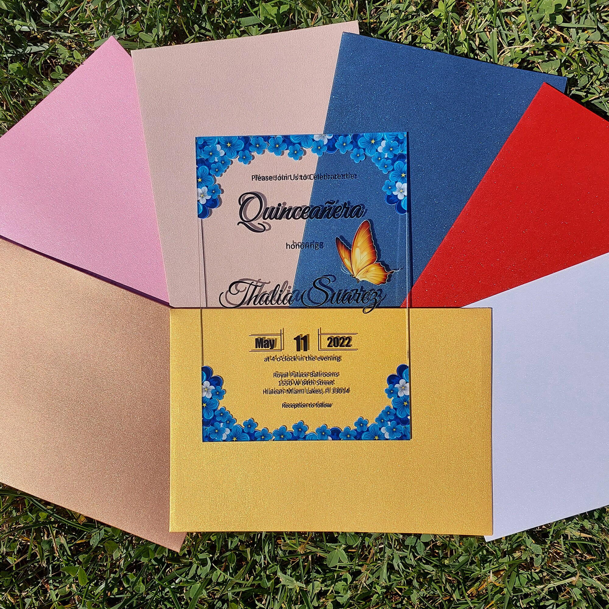 Quinceanera Invitations Wedding Invitations Acrylic Etsy