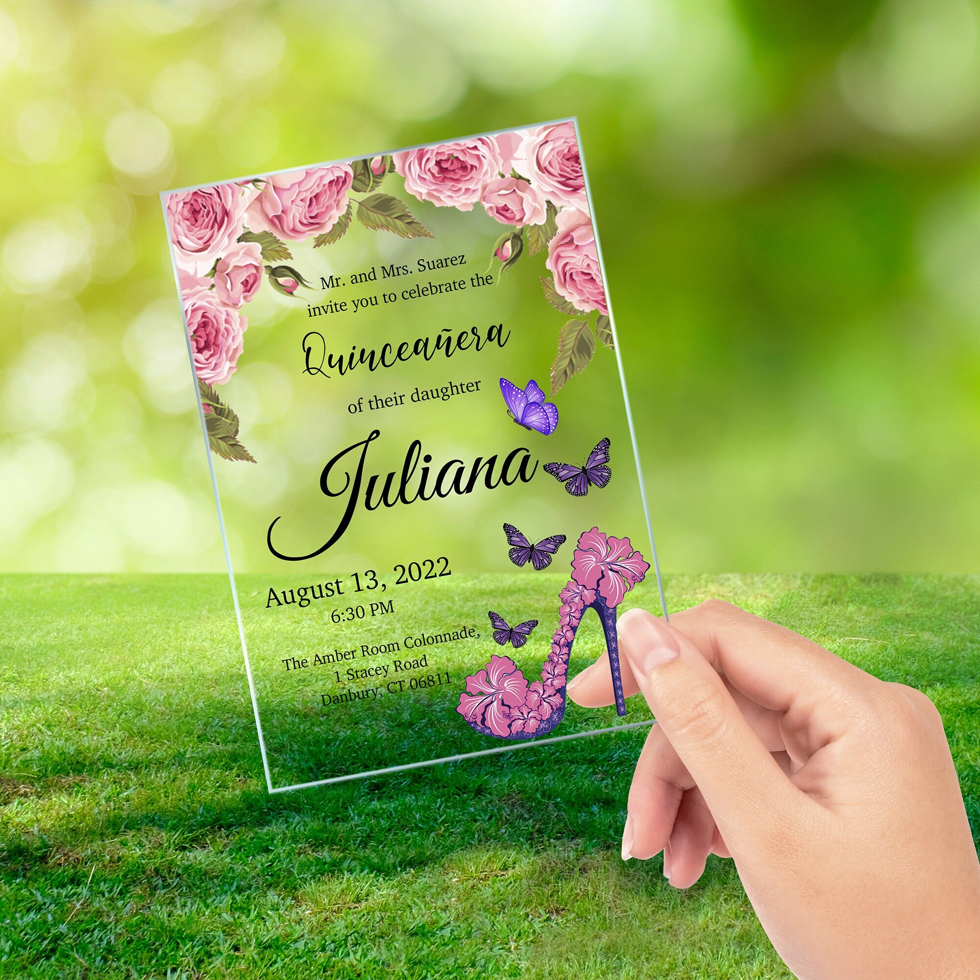 quinceanera-invitations-wedding-invitations-acrylic-etsy