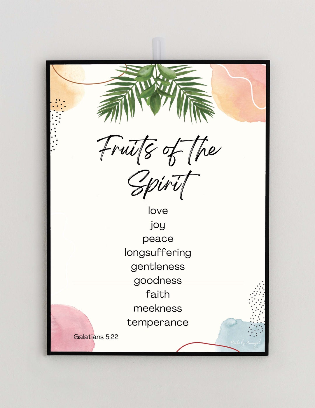 Fruits of the Spirit - Poster - Etsy