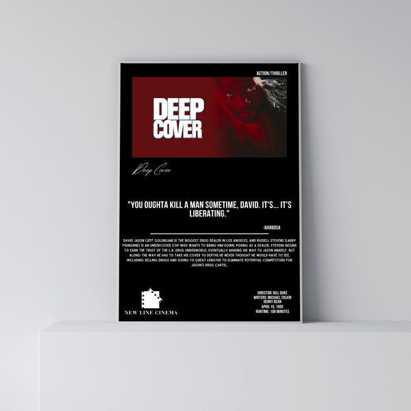 Deep Cover Movie - Etsy
