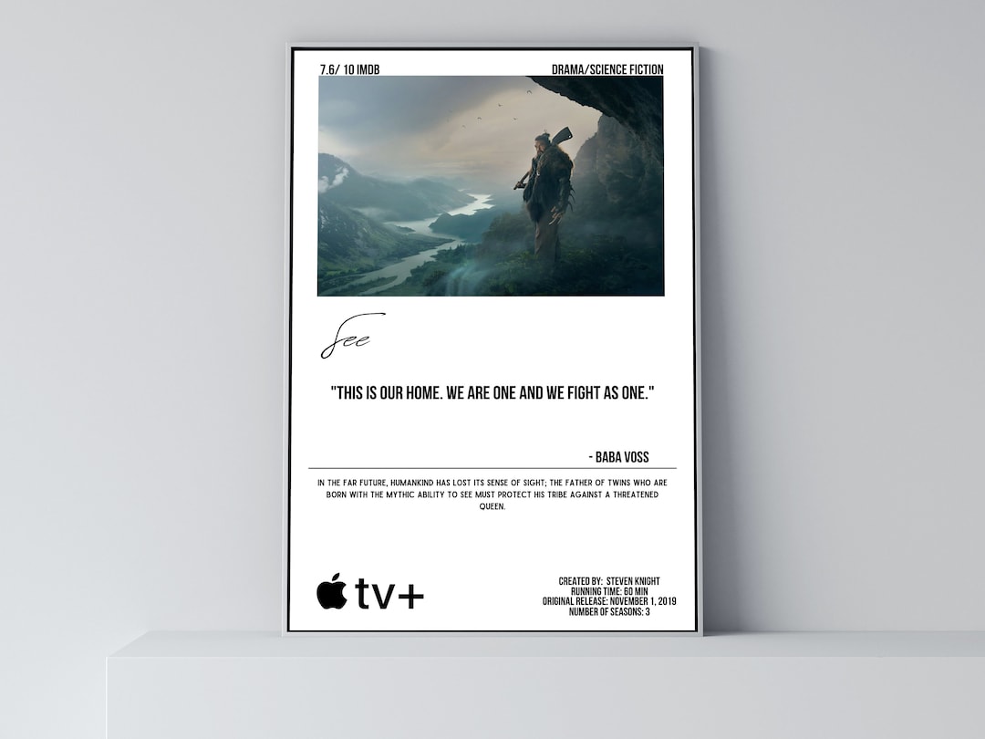 See Apple Series | Tv Series Quote | Minimalist Movie Poster | Vintage ...