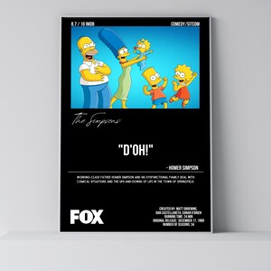 The Simpsons | Movie Quotes | Minimalist Movie Poster | Vintage Retro ...