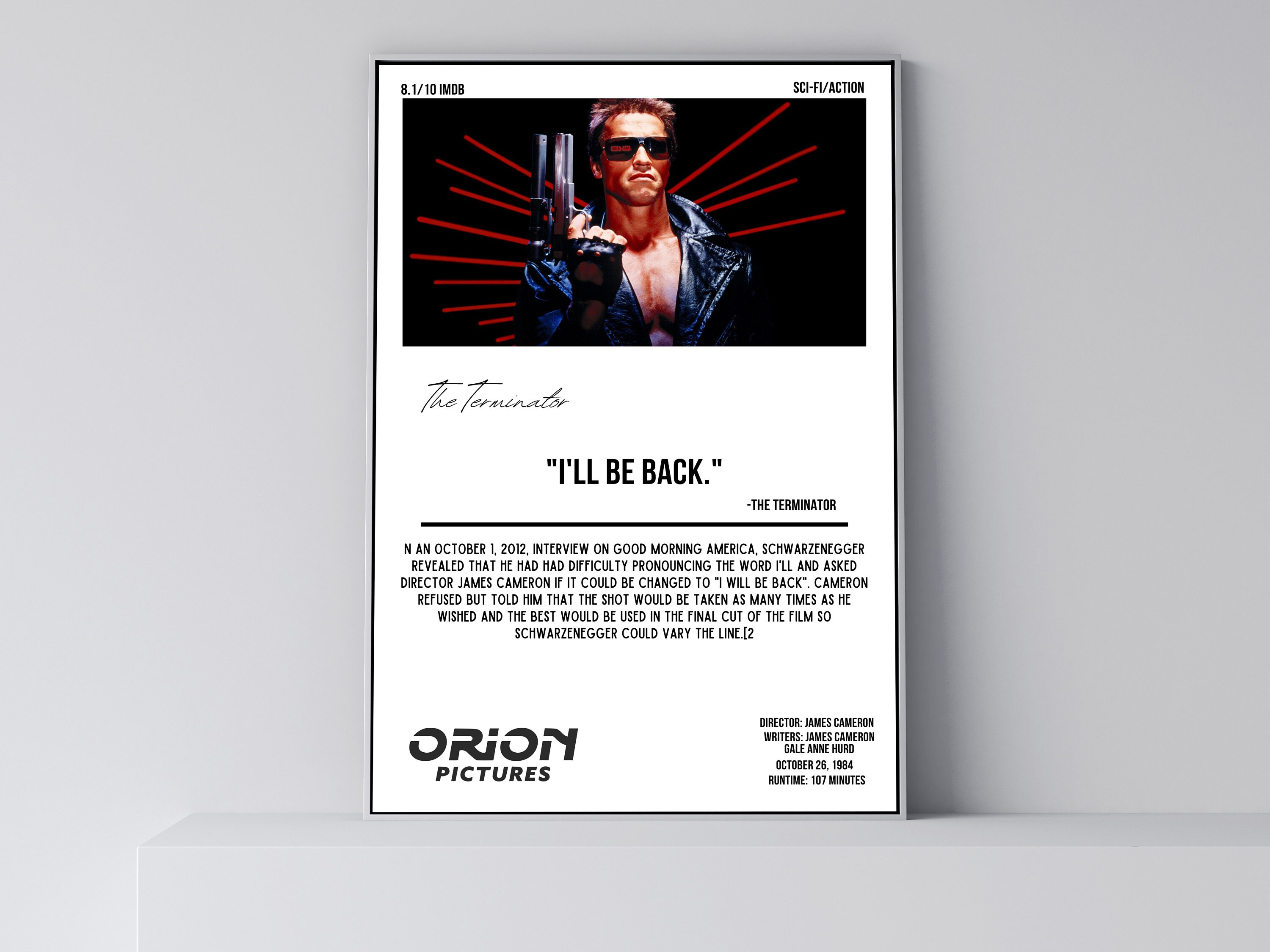 Custom Movie Quote Custom Movie Poster Movie Quotes Minimalist Movie ...