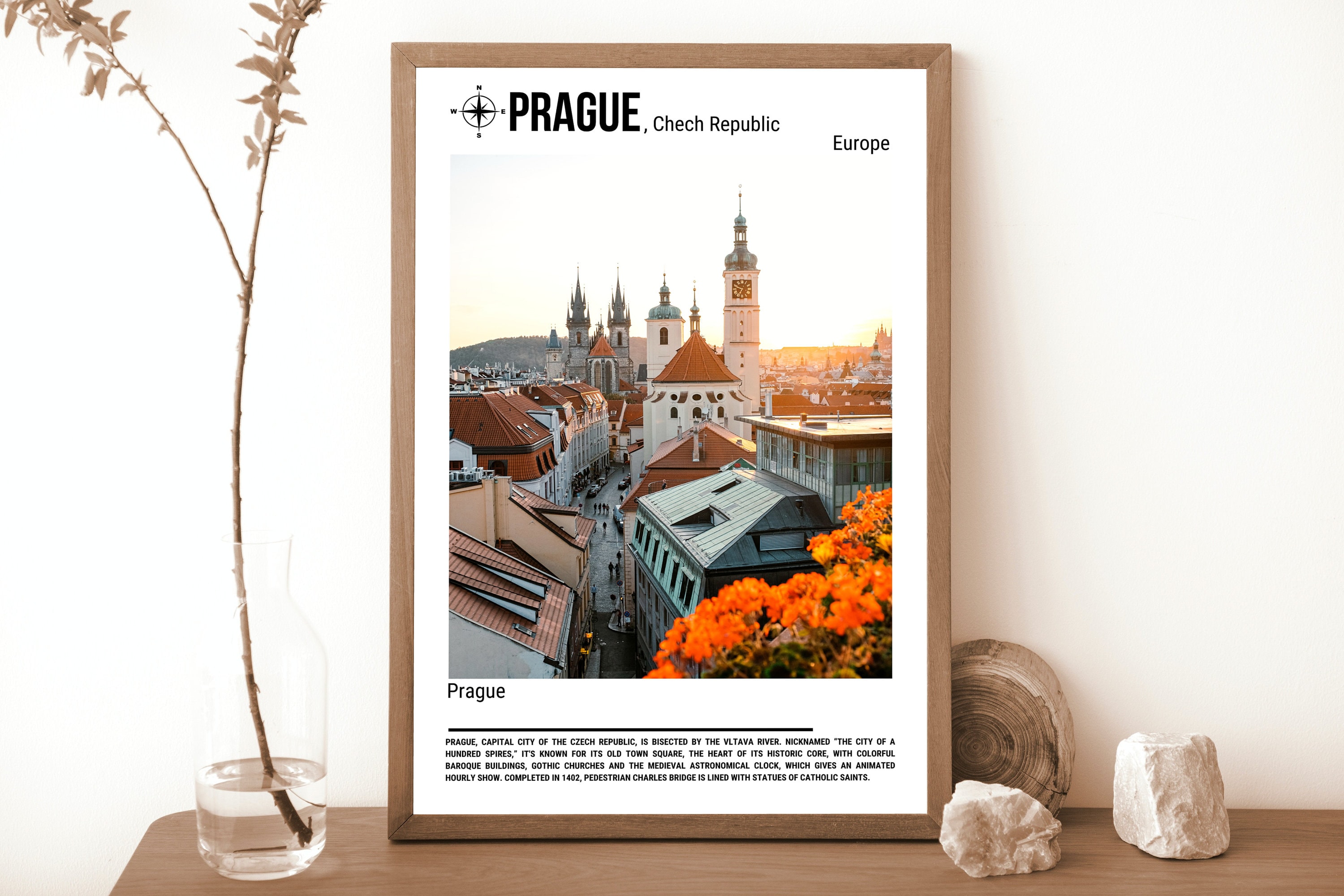 Prague Poster, Chech Republic Photo, Travel Poster Print, Travel Wall ...