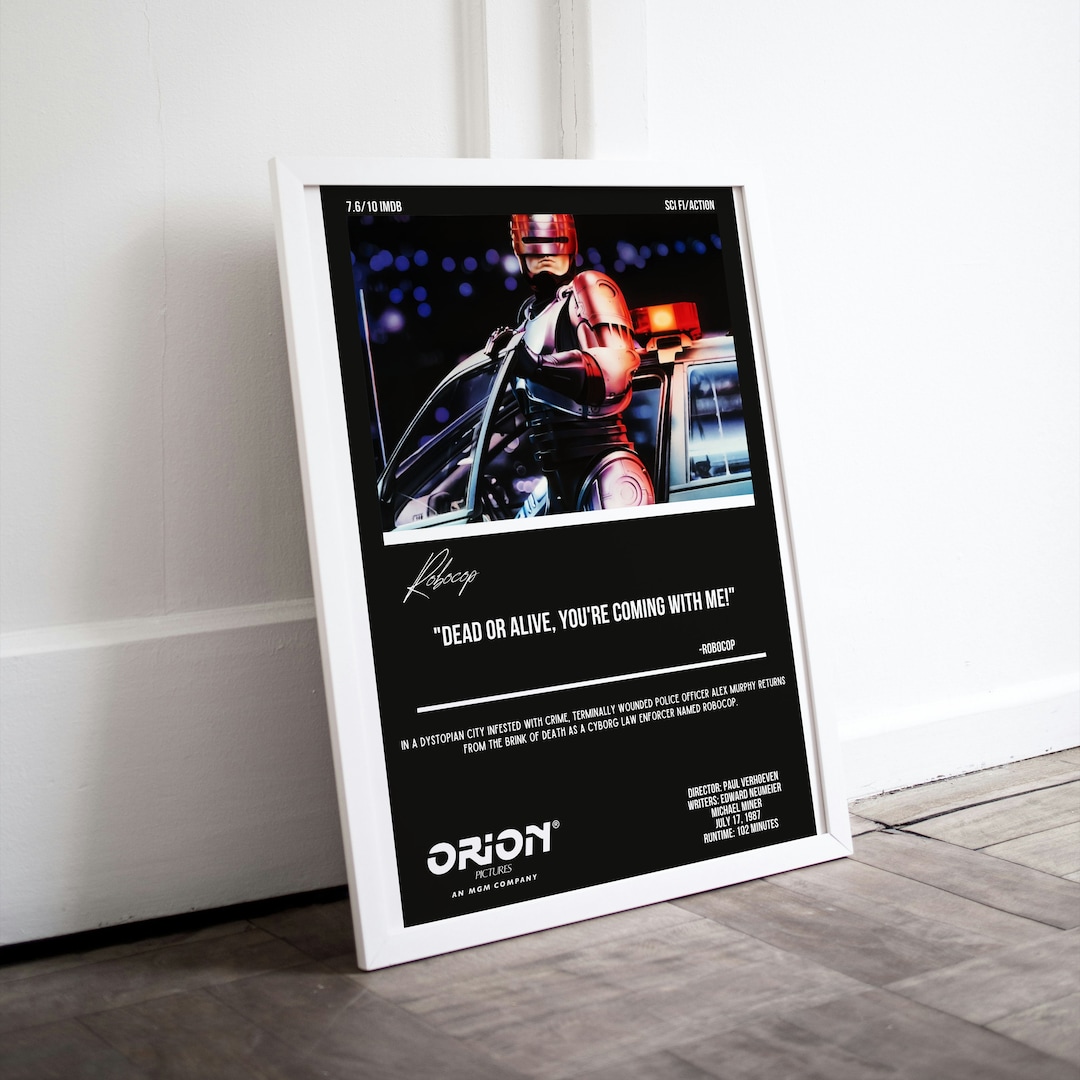 Robocop Movie Poster | Movie Quotes | Minimalist Movie Poster | Vintage ...