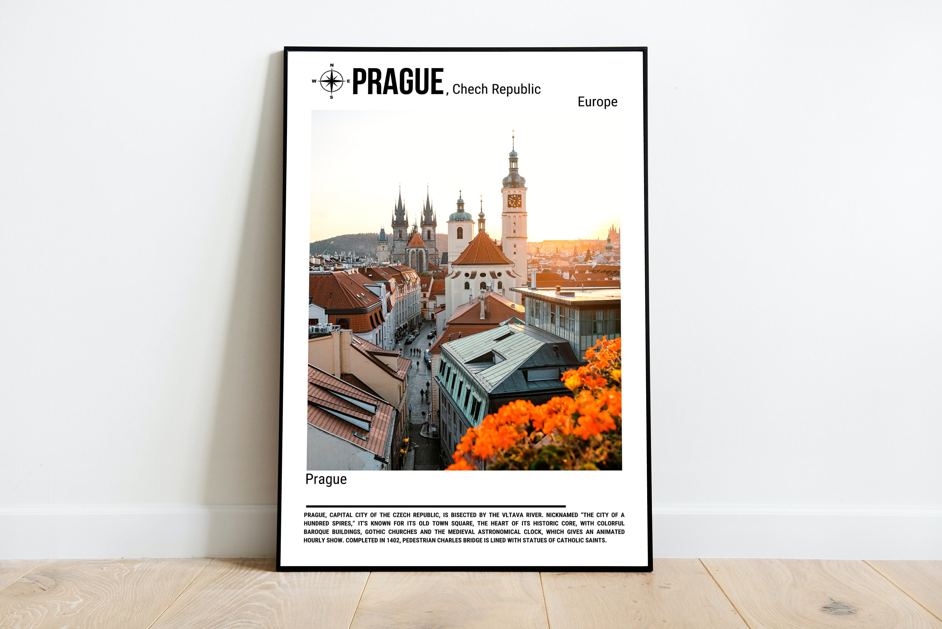 Prague Poster, Chech Republic Photo, Travel Poster Print, Travel Wall ...