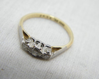 750 Gold Ring - Etsy