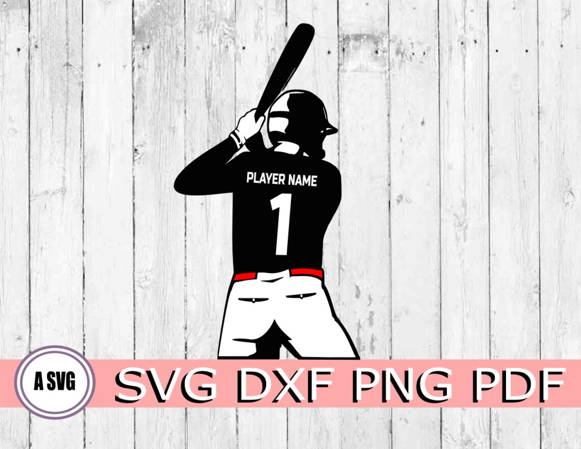 Boy Baseball SVG Baseball Player SVG Baseball Monogram for | Etsy