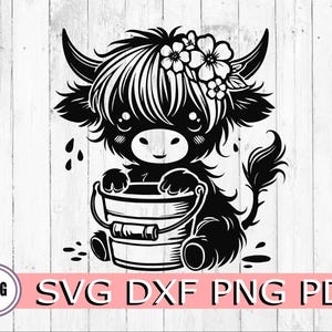 Highland Cow SVG - Highland Cow Bundle - Svg - Dxf - Dxf - Png - Vector ...