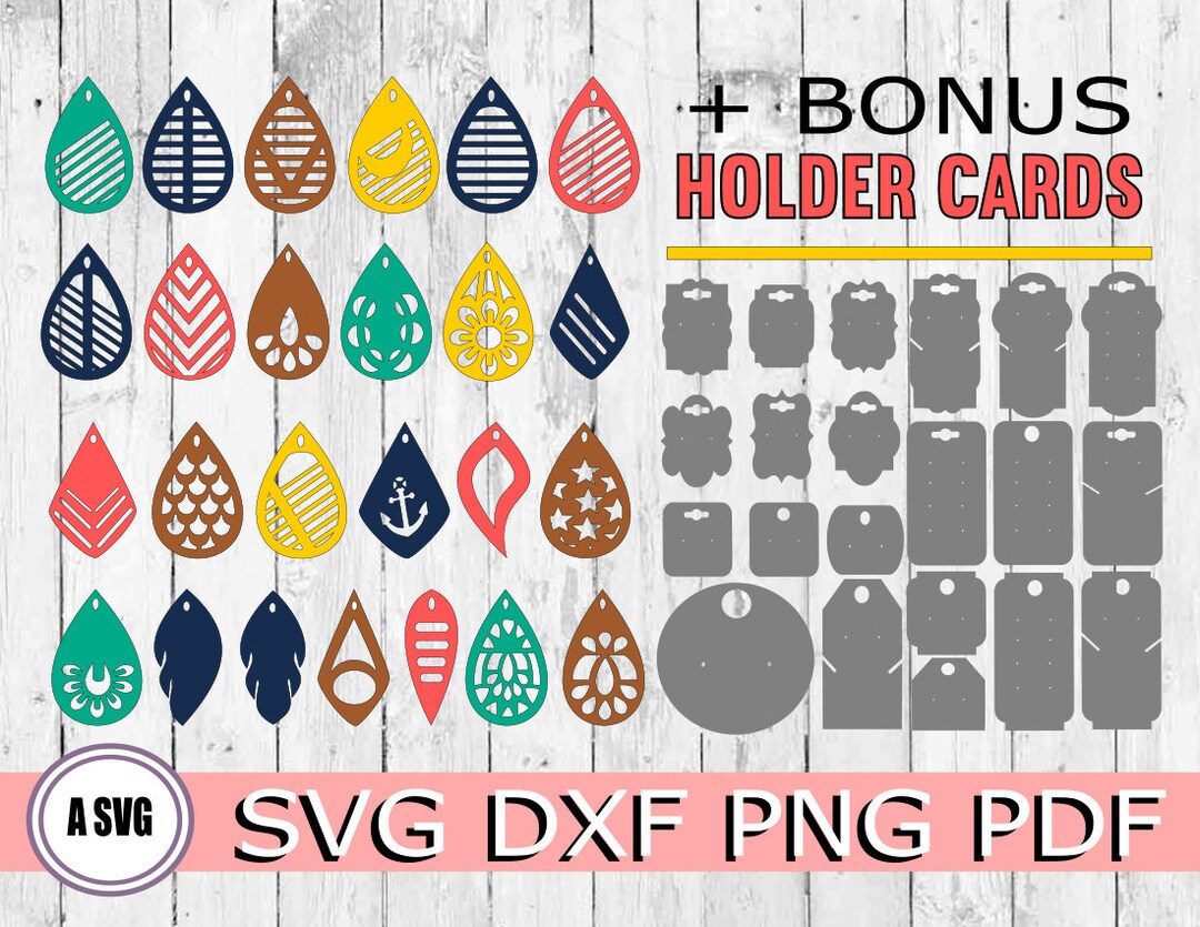 Earring SVG, Leather Earring SVG, Earring SVG Bundle, Earring Svg ...