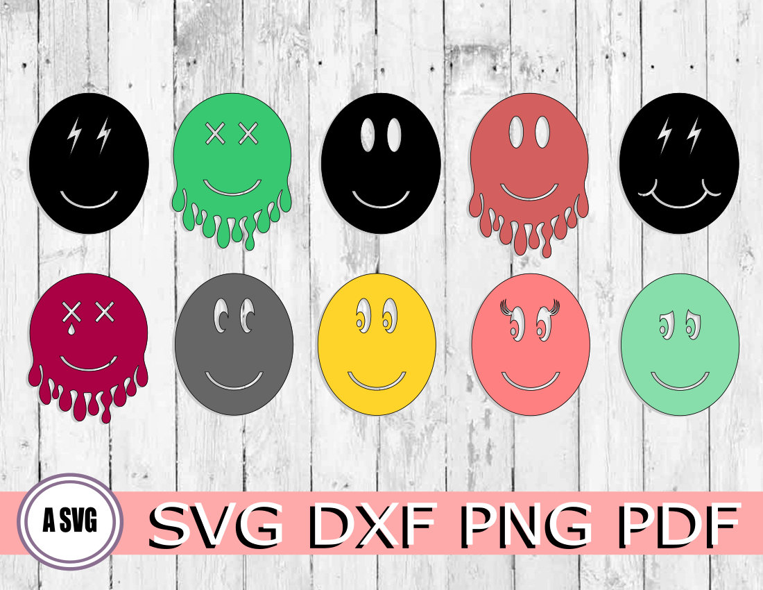 Smiley Face Svg Smiley Face Svg File Smiley Face Svg Bundle - Etsy Canada