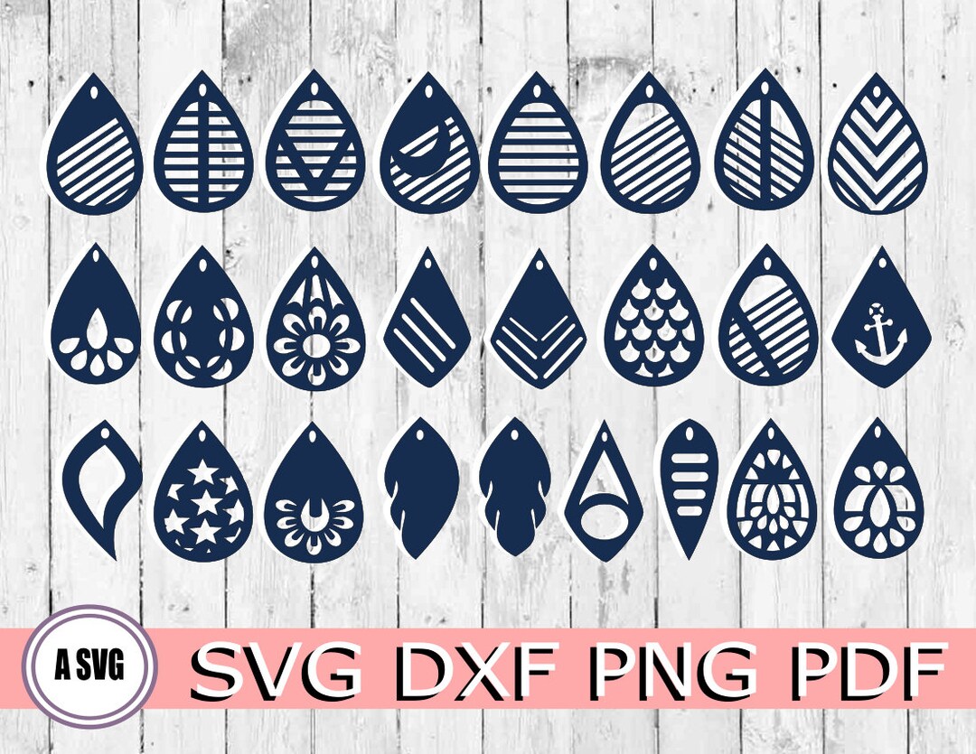 Earring SVG, Leather Earring SVG, Earring SVG Bundle, Earring Svg ...