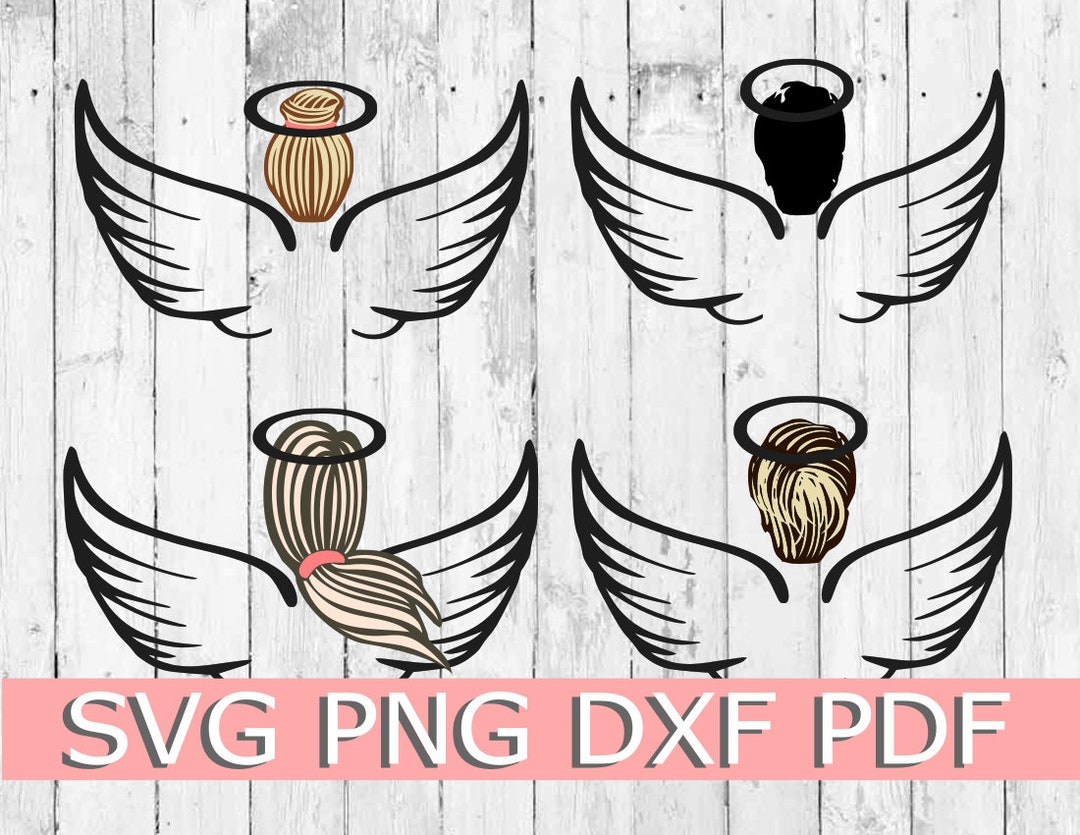 Angel SVG, Angel Wings SVG, Png Dxf Pdf - Etsy