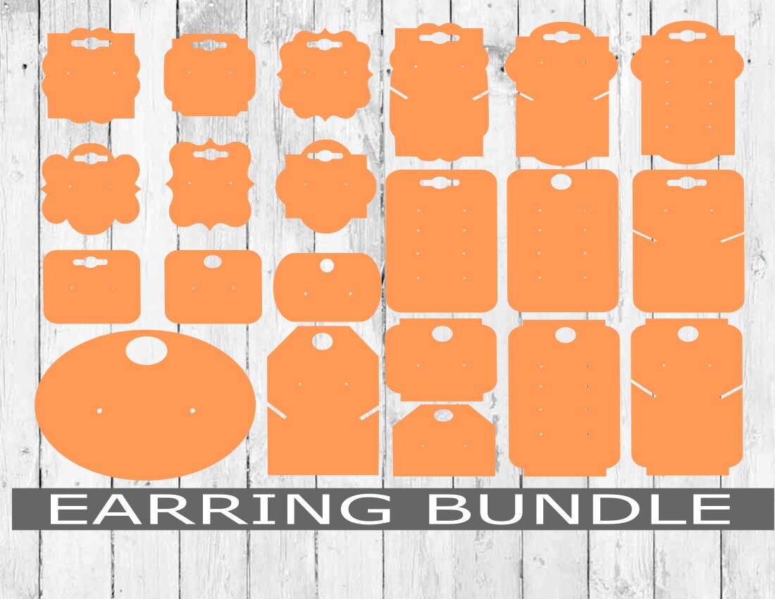Earring Display SVG Earring Display Card Jewelry Display | Etsy