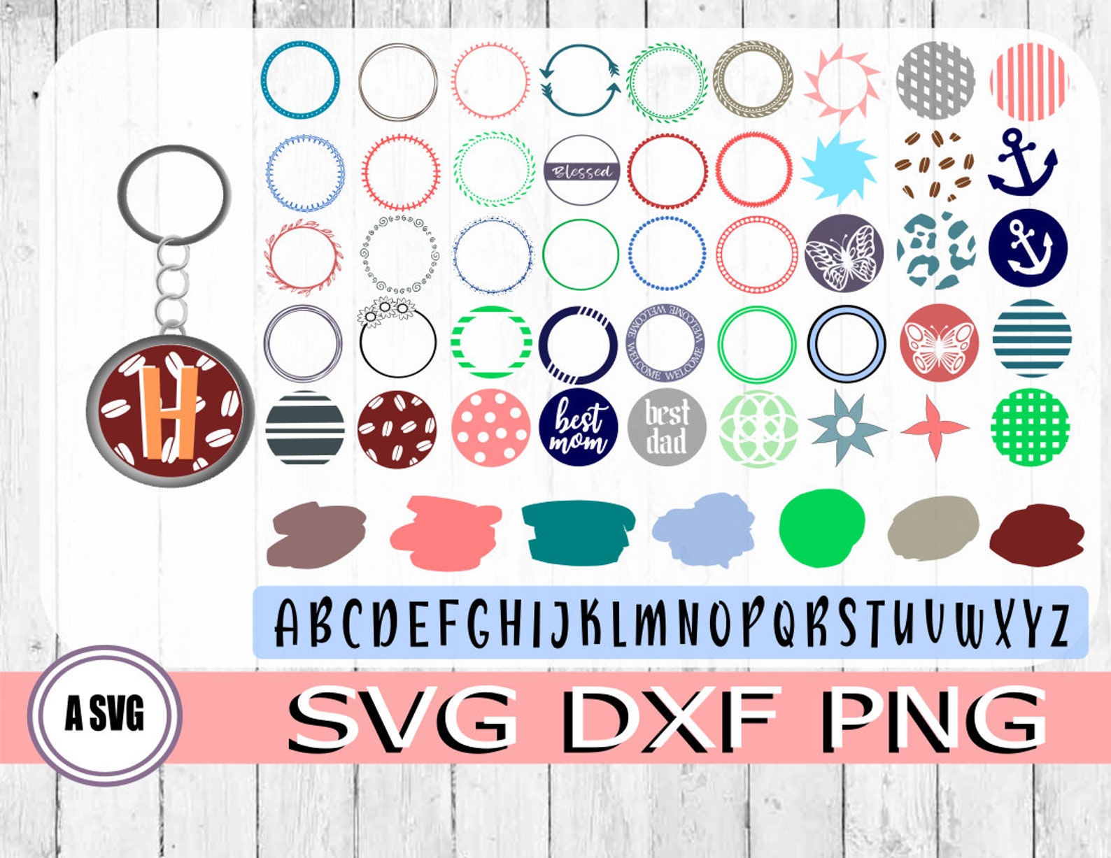 Keychain SVG, Keychain SVG Files, Acrylic Keychain Svg, SVG Bundle, Svg ...