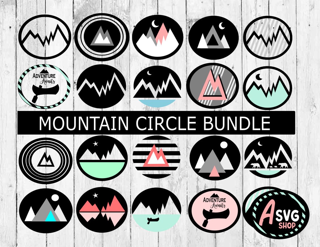 Mountain SVG Bundle SVG Mountain Range SVG Silhouette - Etsy