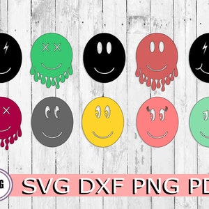 Smiley Face Svg, Smiley Face Svg File, Smiley Face Svg Bundle, Happy ...
