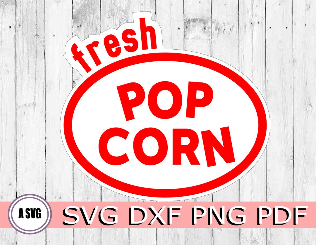 Fresh Popcorn Svg, Popcorn Svg, Popcorn Box Svg, Snack Box Svg, Pop ...