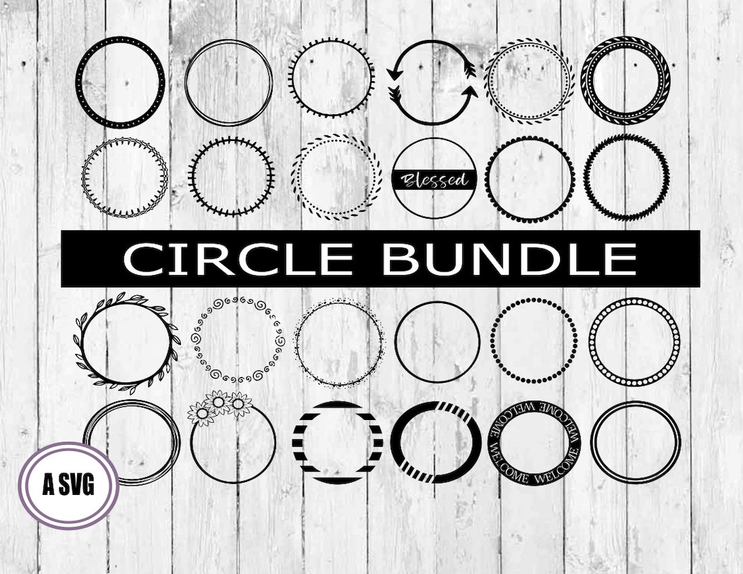 Border SVG Bundle - SVG - DXF - Pdf - Svg Border - Silhouette - Cricut ...