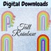 Tall High Pastel Rainbow JPEG ,colorful Rainbow, Kids,birthday, Cake ...