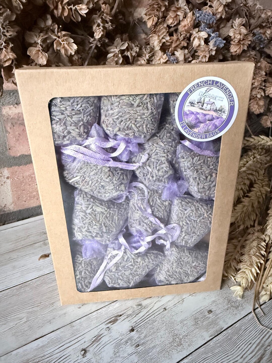 12 Premium Lavender Bags in Gift Box - Etsy UK
