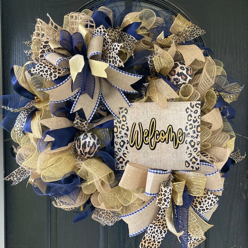Leopard Print Wreath - Etsy