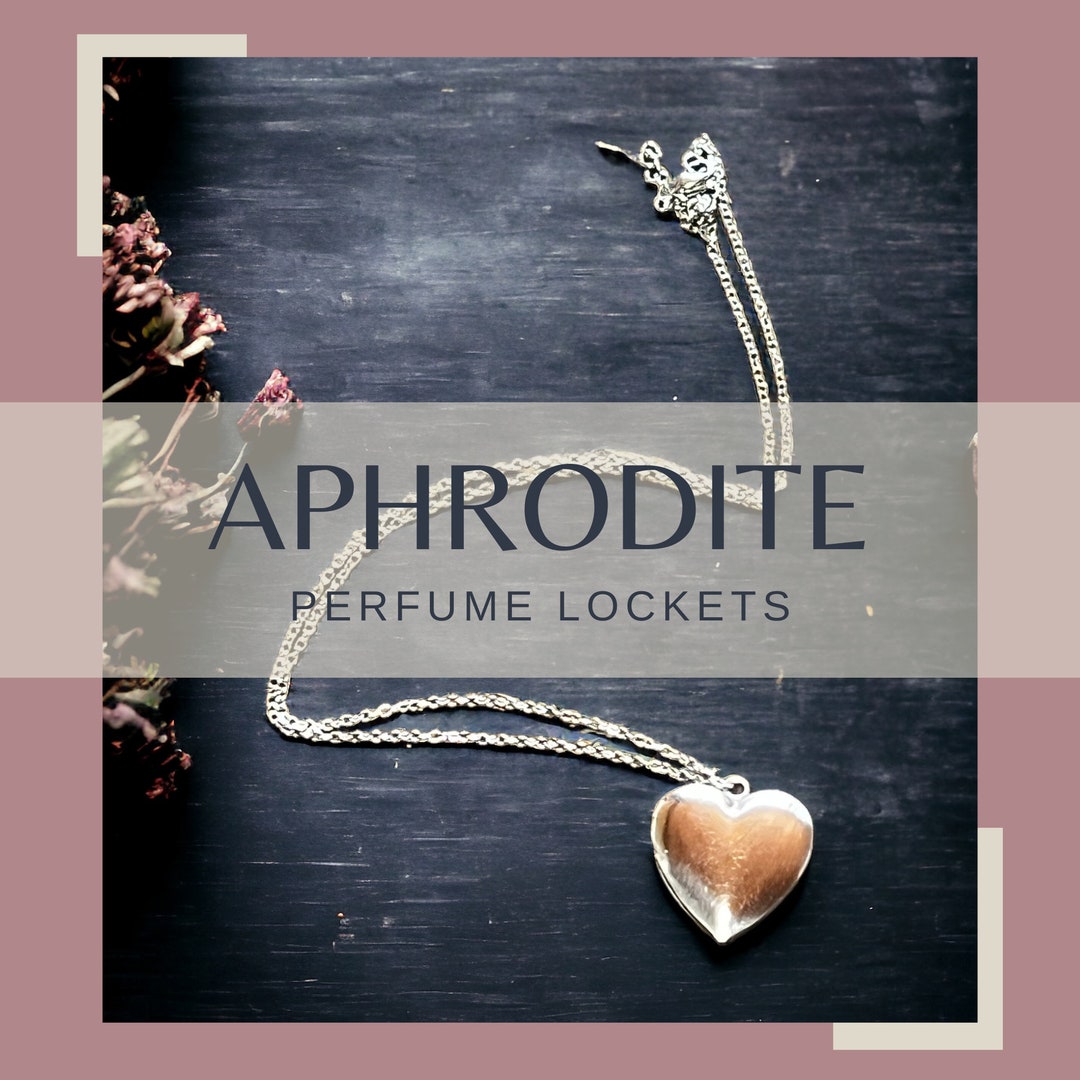 Aphrodite Solid Perfume Locket, Goddess of Love Rose Perfume Locket - Etsy