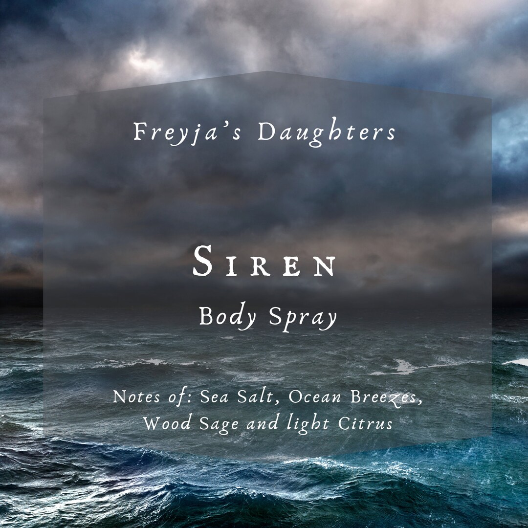 Siren Body Spray, Freyja's Daughters Body Mist - Etsy