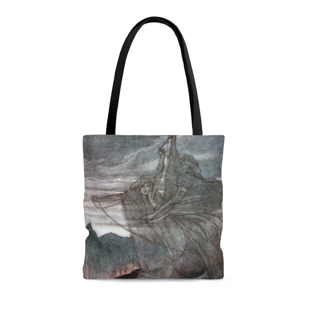 The Norns Tote, Arthur Rackham 1911 Illustration of the Norns Bag ...