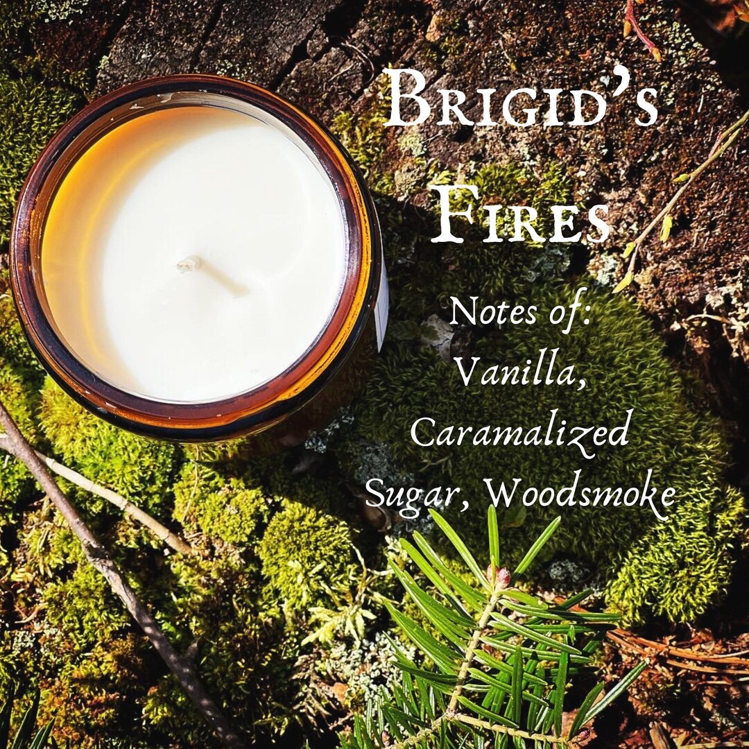 Brigid's Fires Candle, Small Batch Candles, Celtic Goddess Brighid, St ...