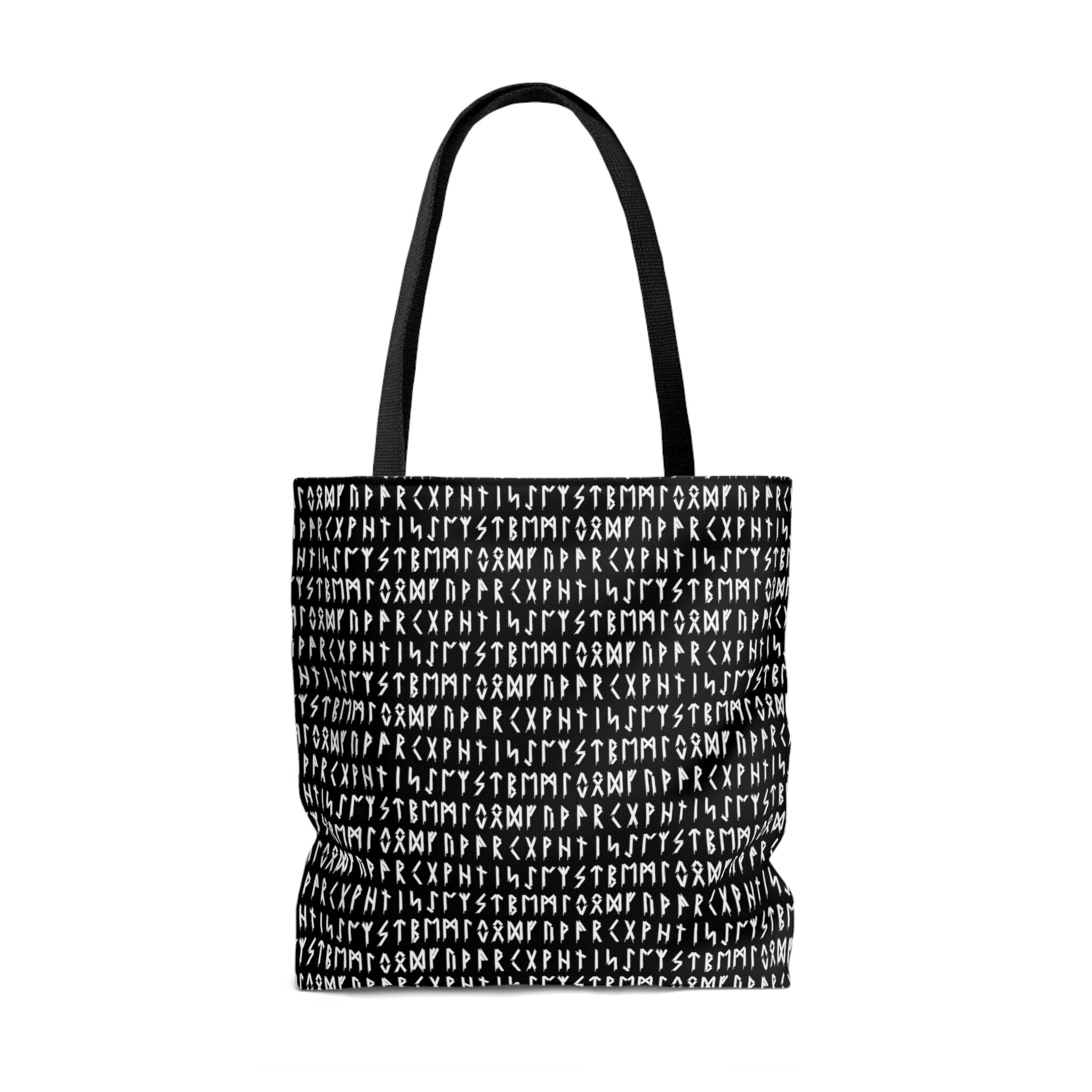Rune Tote Elder Futhark Rune Bag Pagan Tote - Etsy