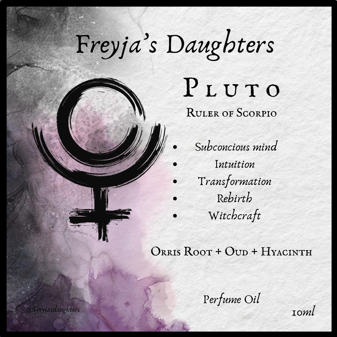Pluto Perfume, Planetary Collection, Crystal Perfume, Obsidian ...