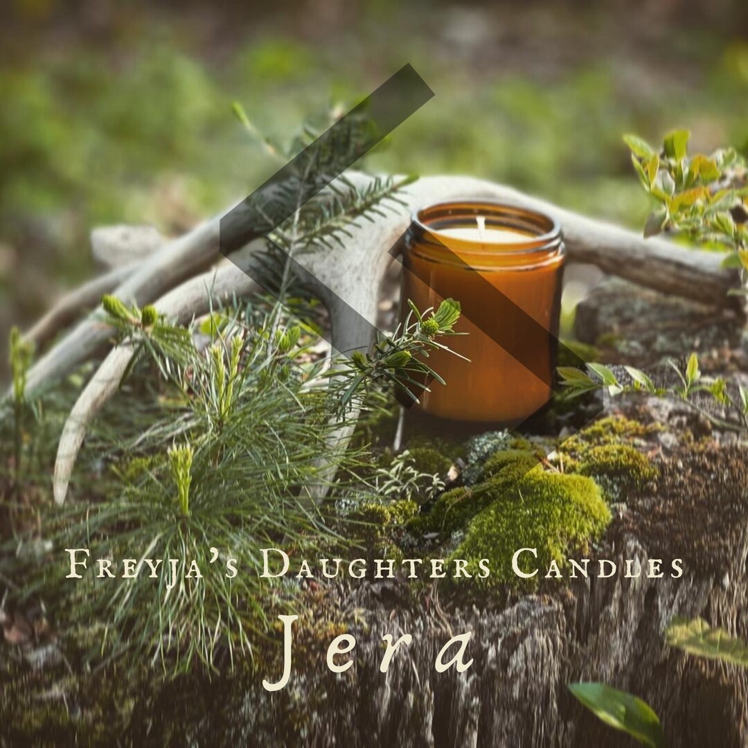 Jera Candle, Rune Collection, Small Batch Artisan Candles, Apple, Maple ...