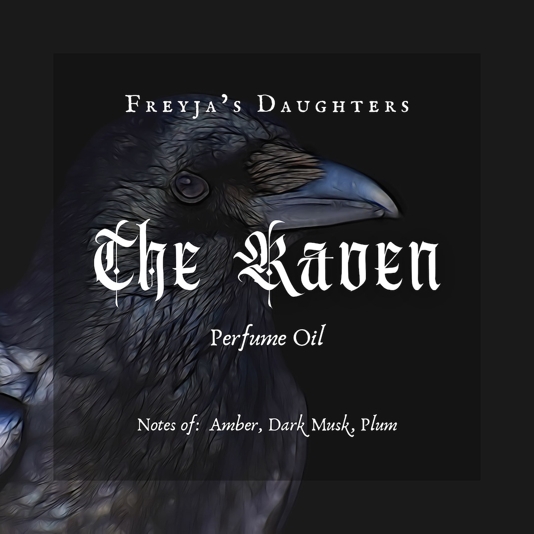 The Raven Perfume Oil, Amber and Dark Musk - Etsy