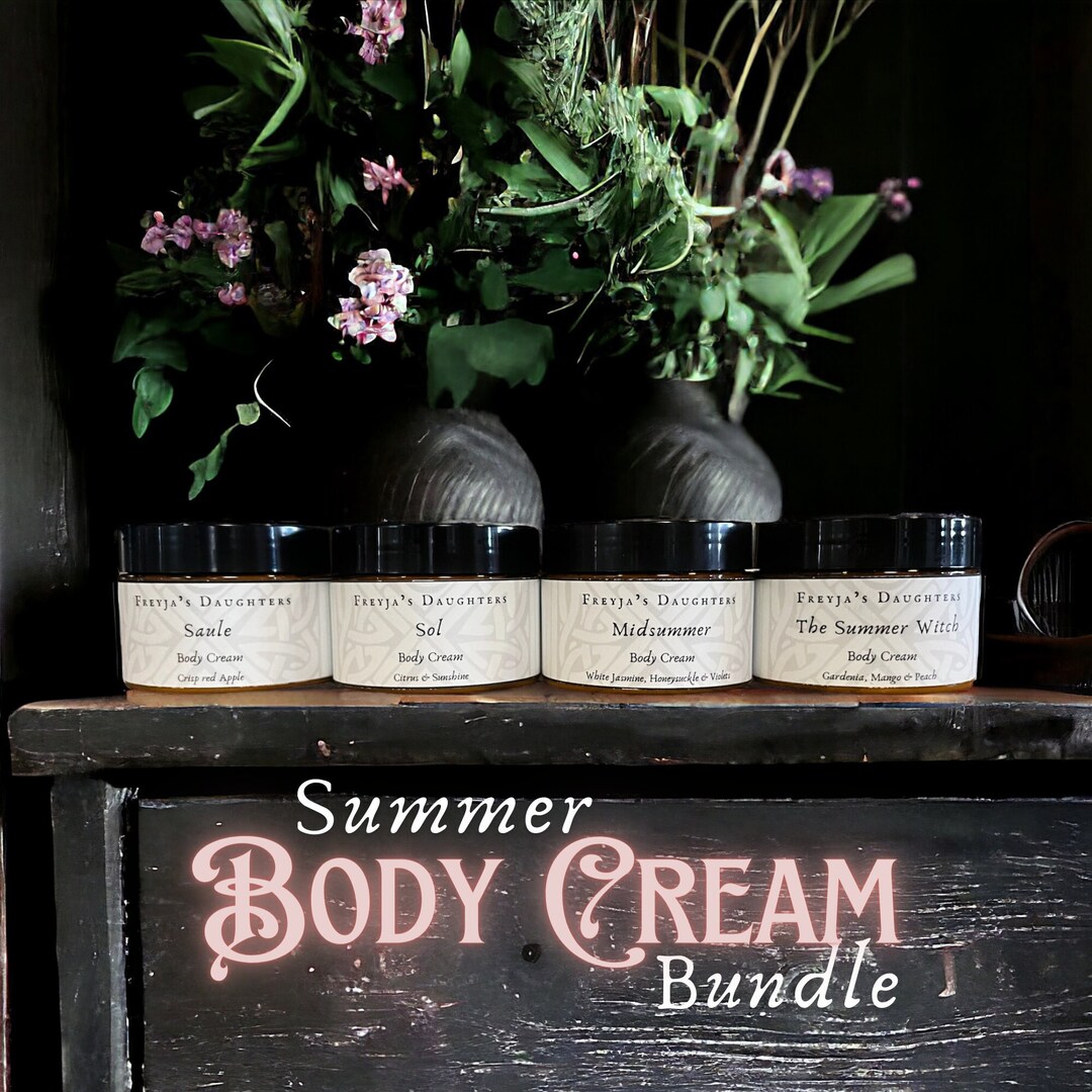 Summer Body Cream Bundle, Witches Wheel of the Year Body Lotion Set - Etsy