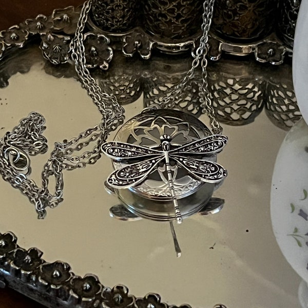 Dragonfly Locket - Etsy