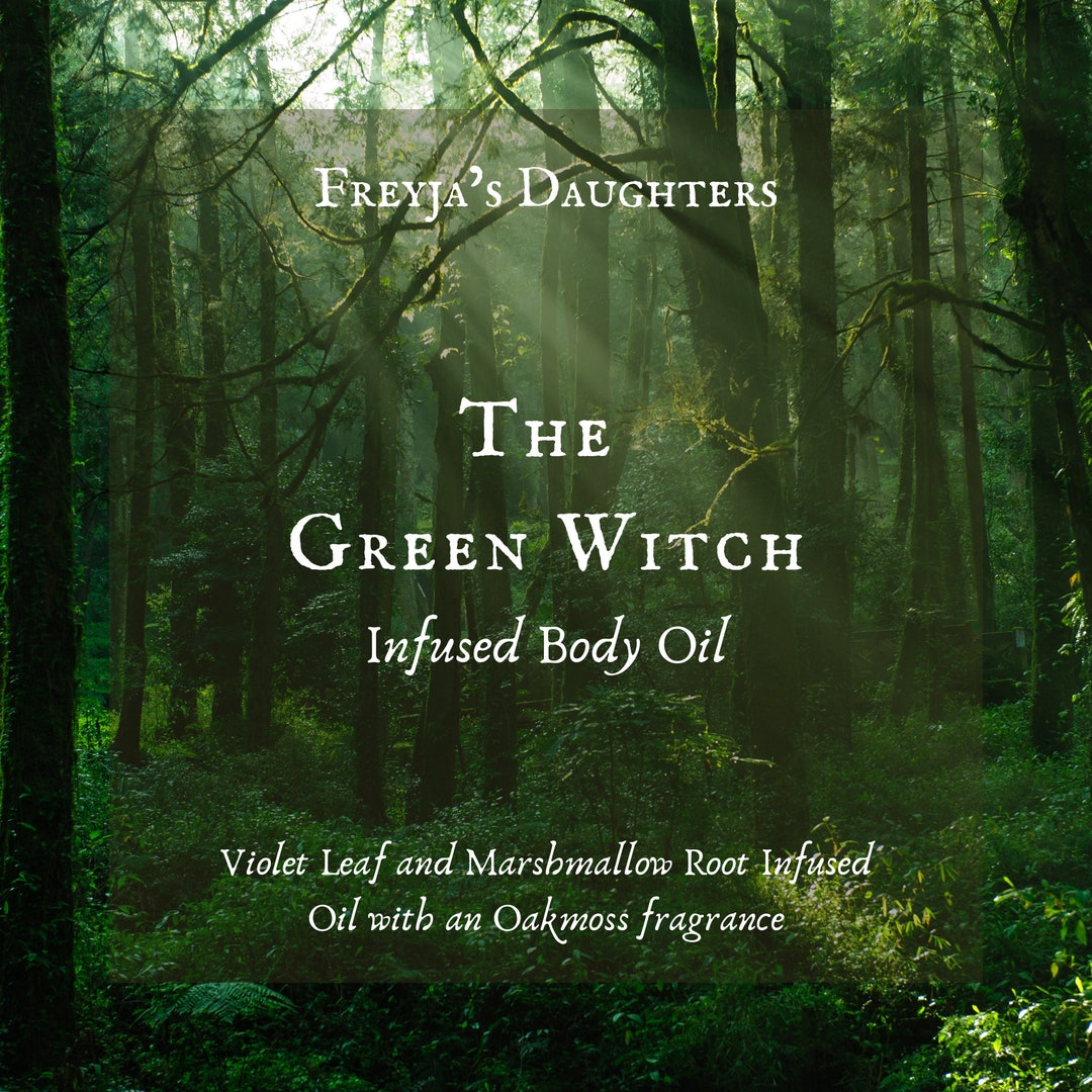 The Green Witch Oil, Infused Body Oil, Ritual Oil - Etsy