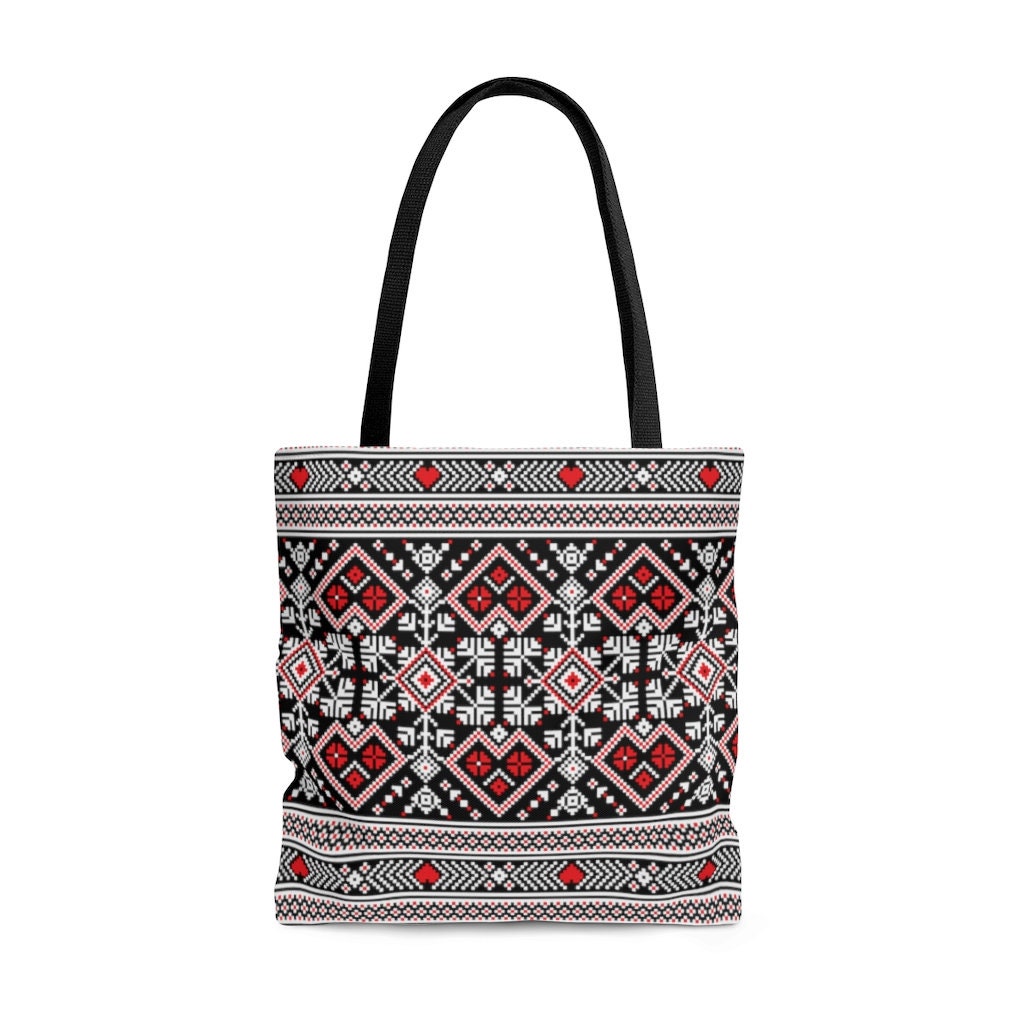 Baltic/slavic Folk Art Tote Traditional Baltic Embroidery - Etsy