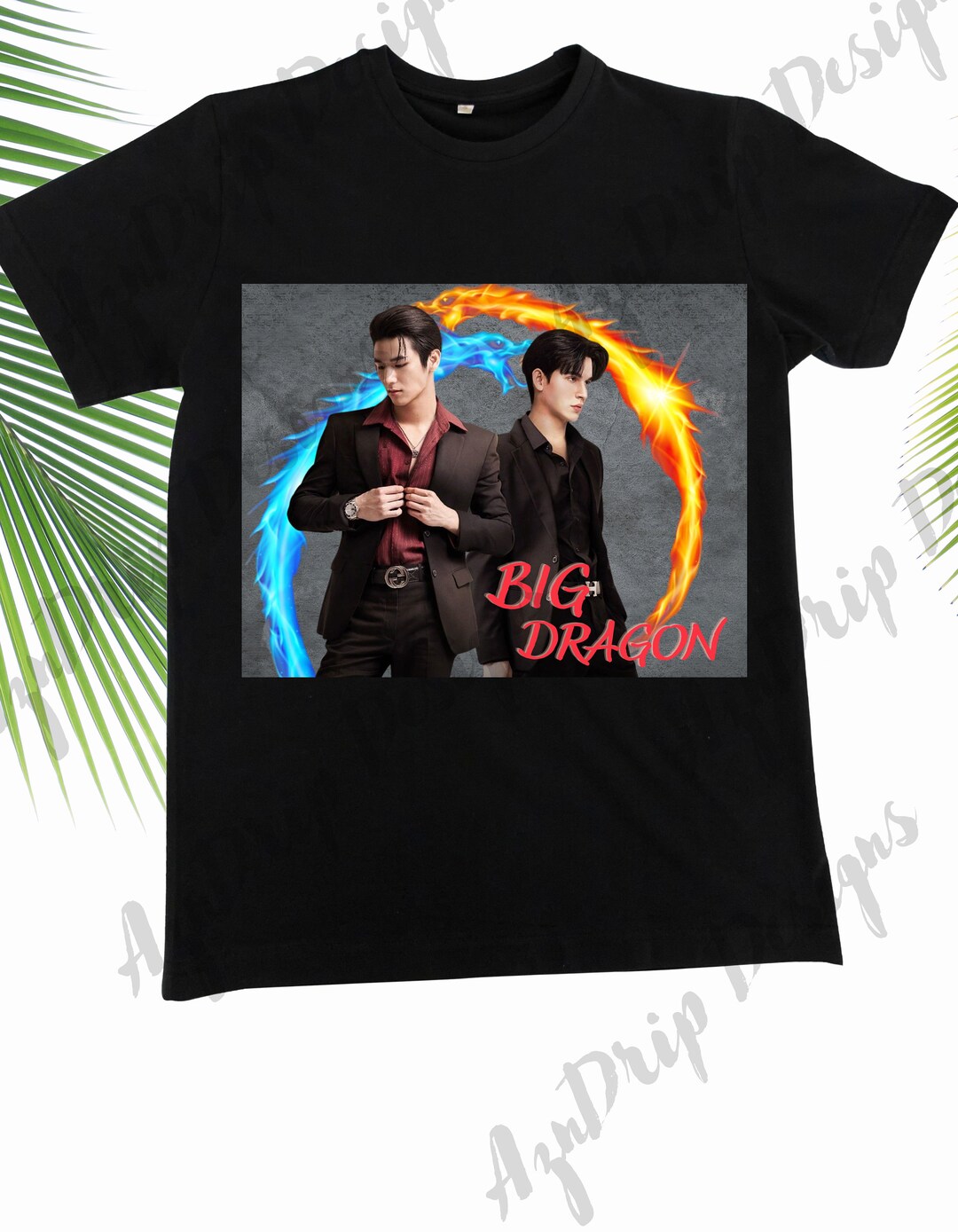 Small - 5X Custom Design (unisex T-shirt) BL Big Dragon - Etsy