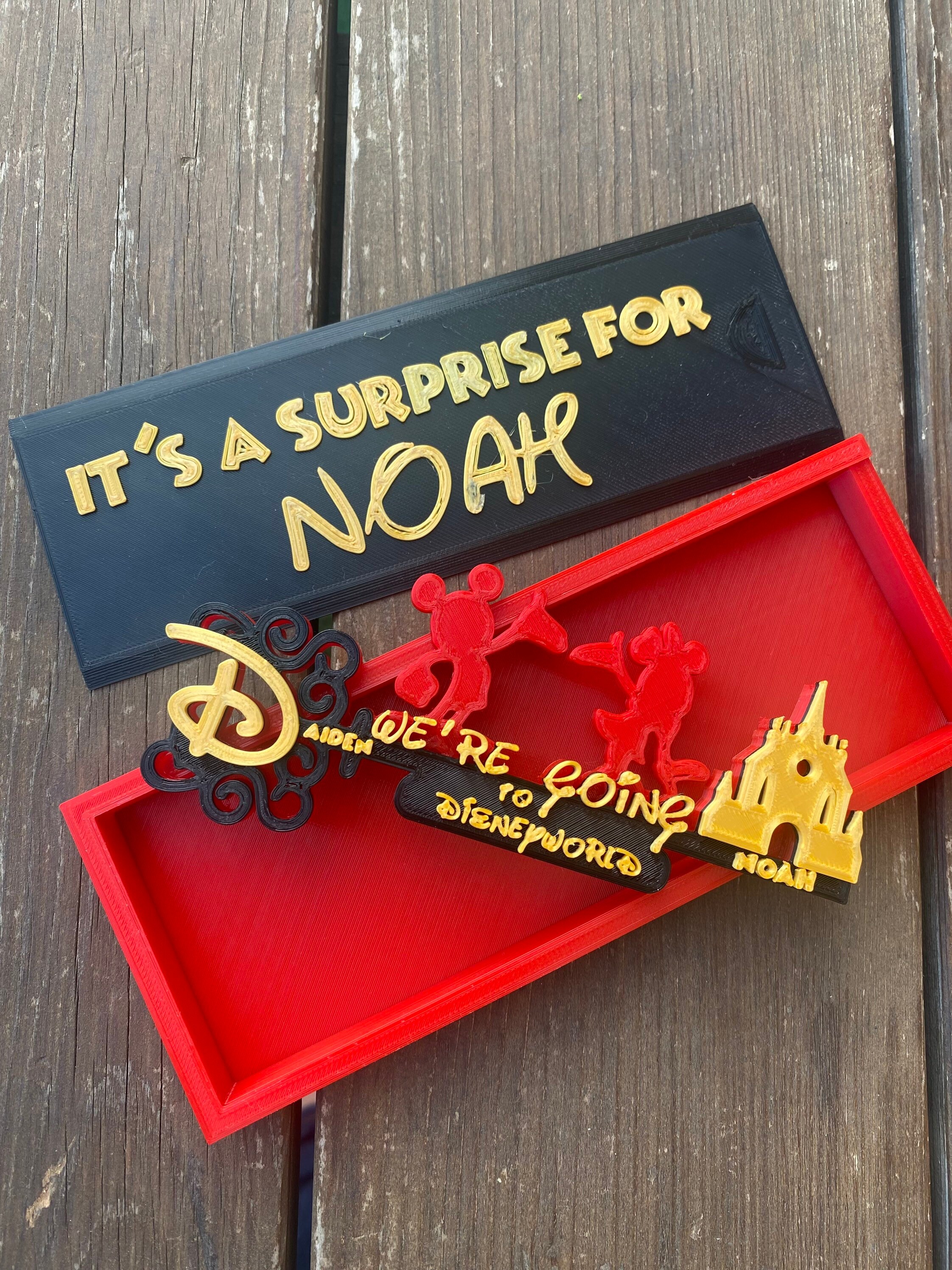 Going to Disney. Surprise Box With Disney Key Personalized. - Etsy