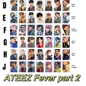 ATEEZ [OFFICIAL] Fever Part 2 Part 3 Epilogue Album Fireworks Official Photocard Pob San ...