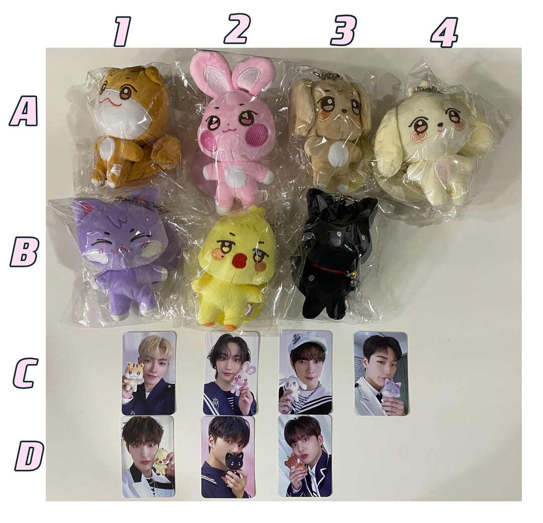 ON Hand ATEEZ Aniteez Illusion Plushies Pop-up Keyring Package ...