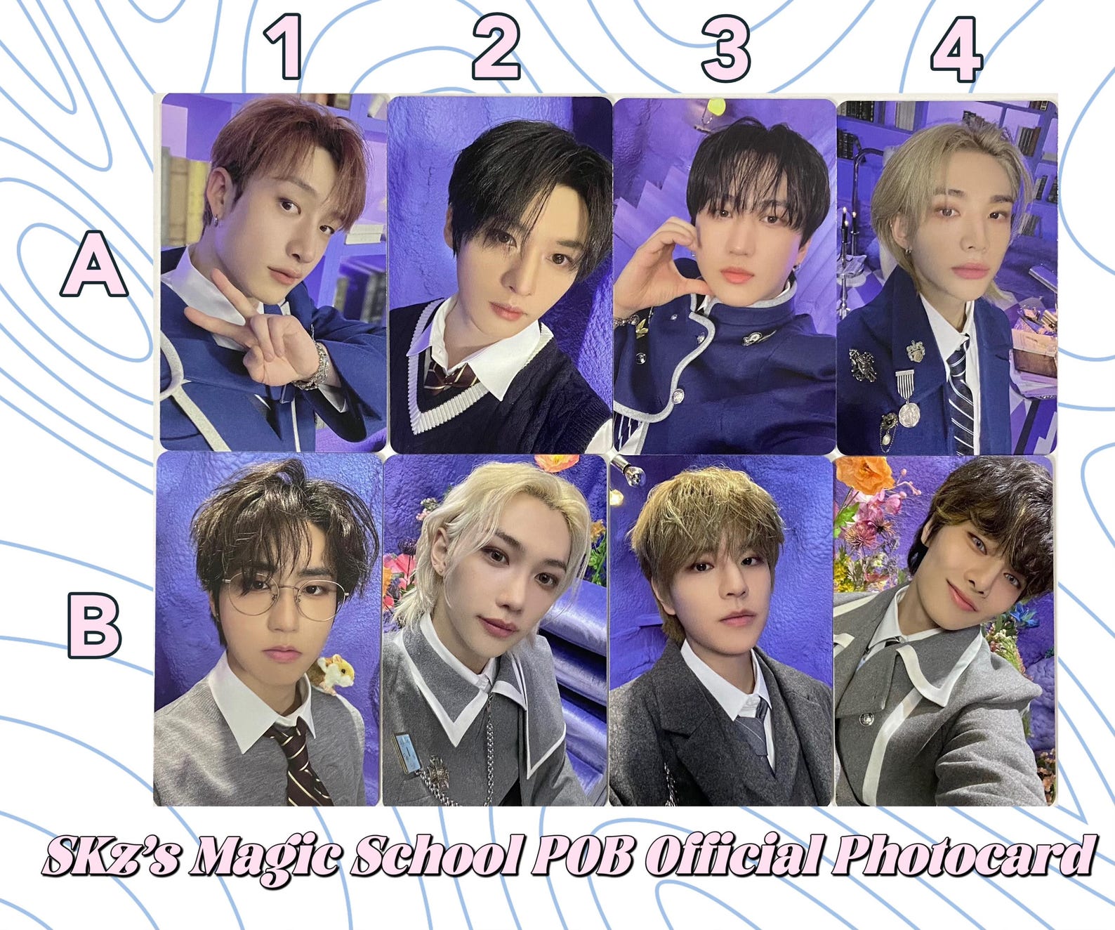 Stray Kids 4th Fanmeeting SKZ Magic School POB Official Photocard ...