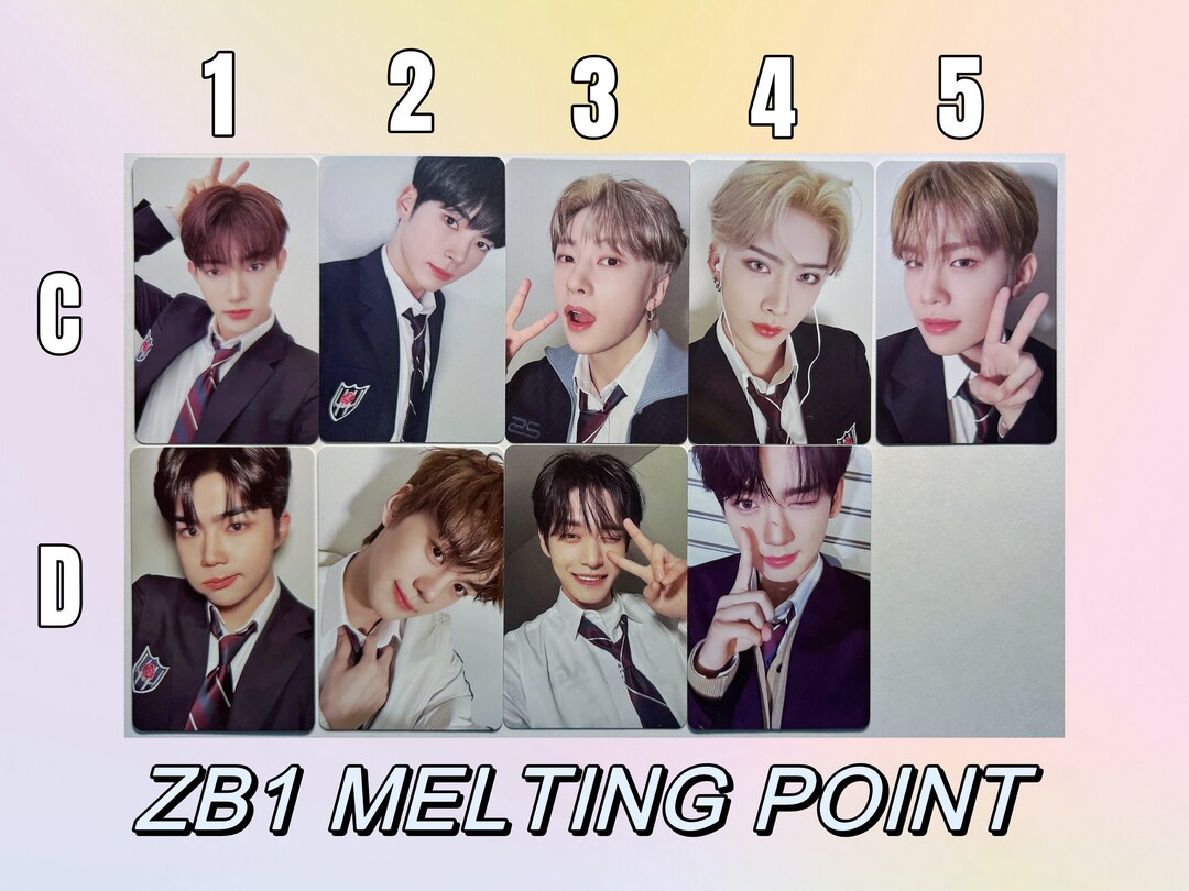 ZB1 official Melting Point Crush Zerobaseone Photocard - Etsy
