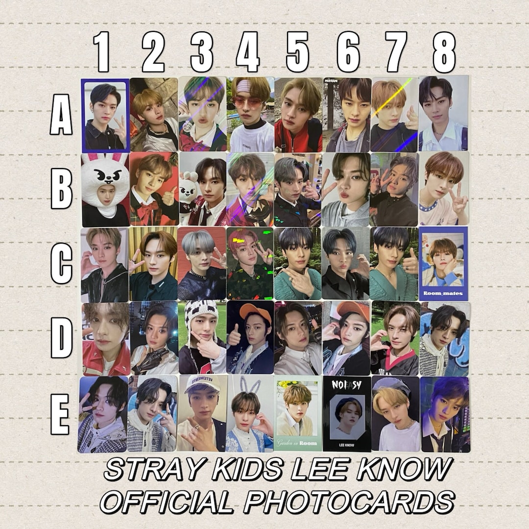 Stray Kids [official] Lee Know Photocard Maxident Yellow Wood Levanter ...