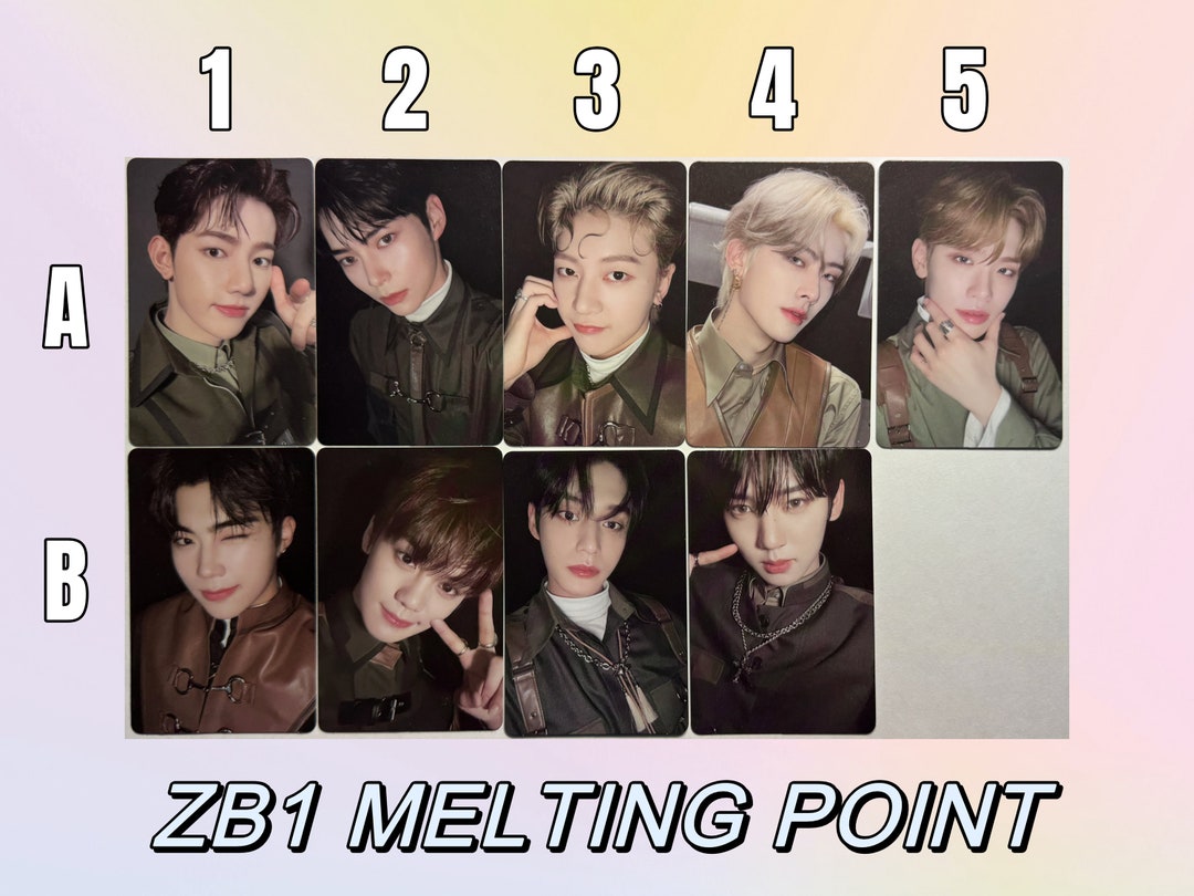 ZB1 official Melting Point Crush Zerobaseone Photocard Hanbin Zhang Hao ...