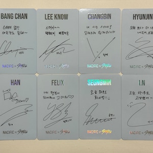 Stray Kids [official] Nacific R11 Photocard SKZ Felix Hyunjin Lee Know ...