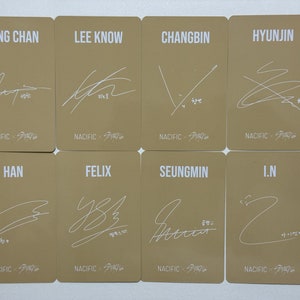 Stray Kids [official] Nacific R14 Photocard SKZ Felix Hyunjin Lee Know ...