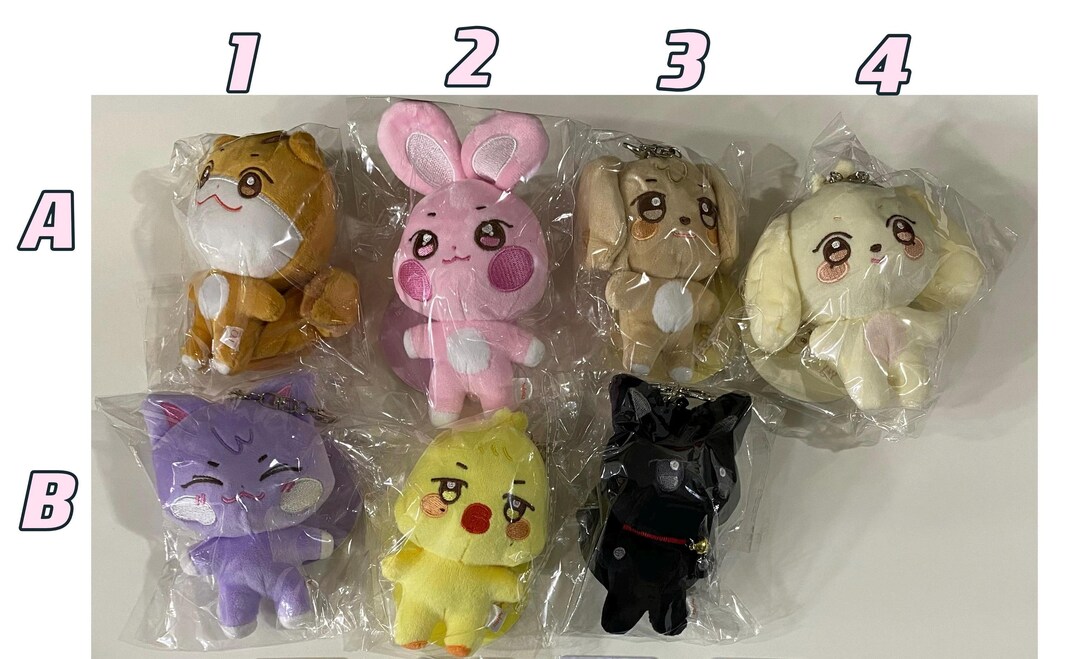ON Hand ATEEZ Aniteez Illusion Plushies Pop-up Keyring Package ...