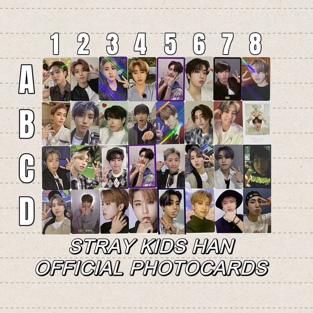 Stray Kids official Han Jisung Photocard Maxident Yellow Wood Levanter ...